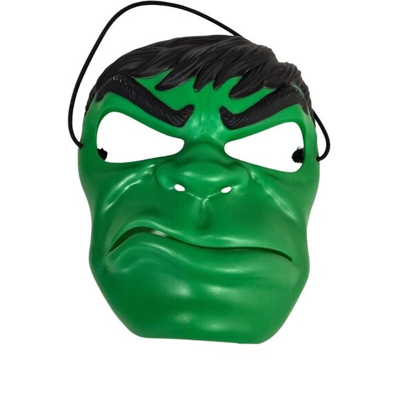 Hasbro | Costumes | Incredible Hulk Mask Green Plastic Marvel 25 Hasbro ...